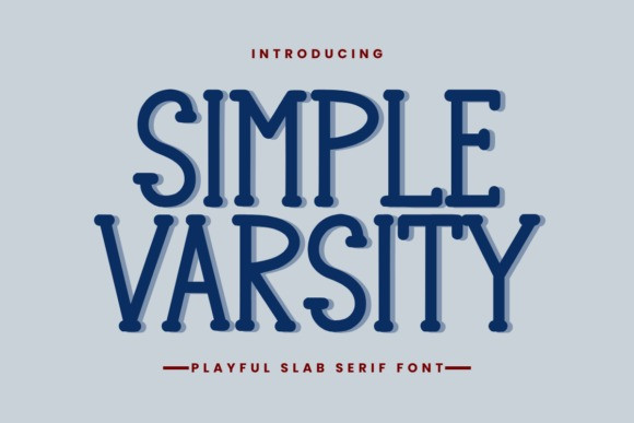 Simple Varsity Font - Free Font
