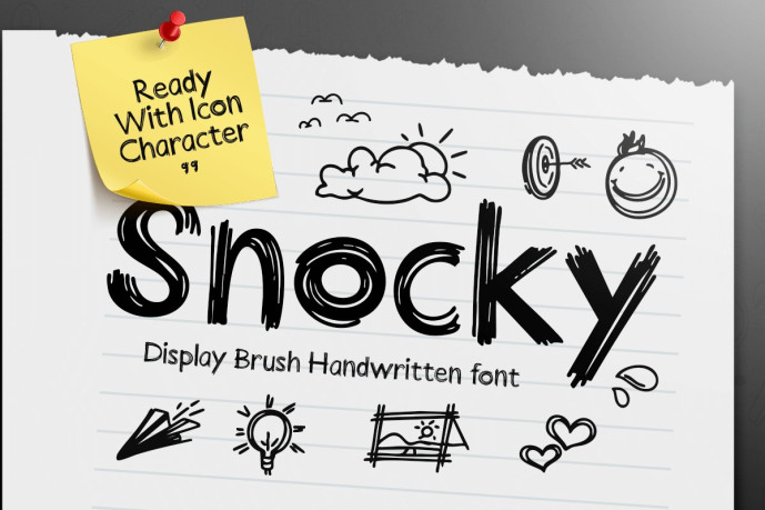 Snocky - Scribble Handwritten Font - Free Font