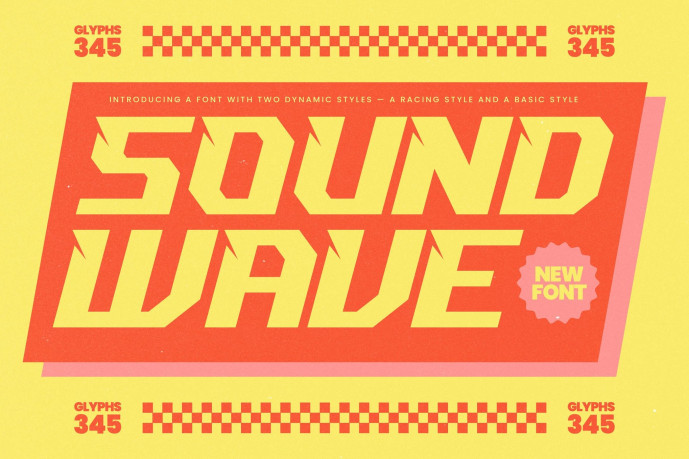 Sound Wave - Sport Display Font - Free Font