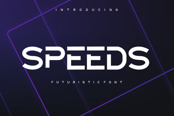 Speeds - Futuristic Font - Free Font