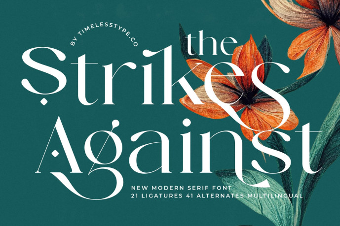 Strikes Against Font - Free Font