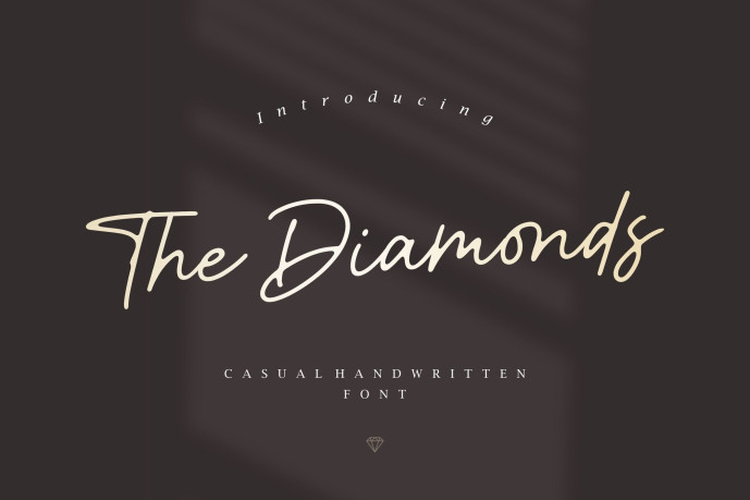The Diamonds Handwritten Font - Free Font