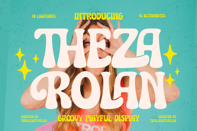 Theza Rolan Display Font - Free Font