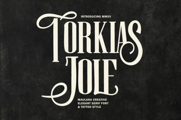 Torkias Jole Font - Free Font