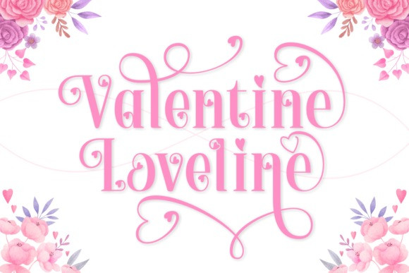 Valentine Loveline Font - Free Font