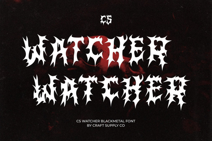 Watcher – Black Metal Font - Free Font