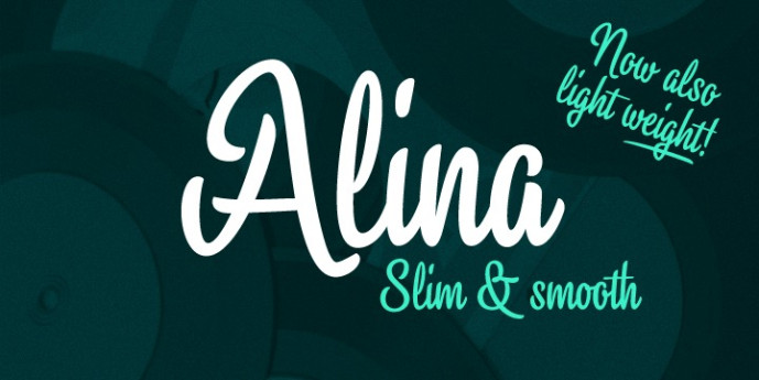 Alina - Condensed Script Font - Free Font