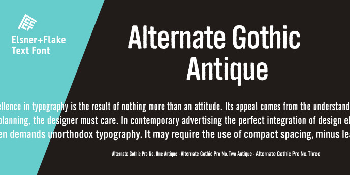 Alternate Gothic Pro Font - Free Font