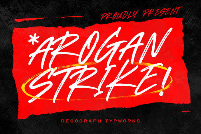 Arogan Strike Font - Free Font