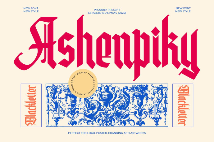 Ashenpiky Blackletter Font - Free Font