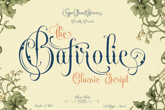 Bafirolic Classic Script Font - Free Font