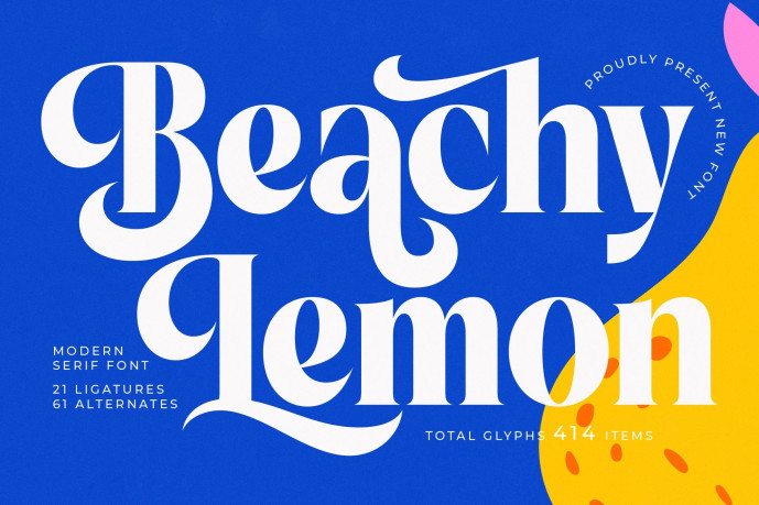 Beachy Lemon Font - Free Font