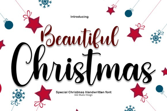 Beautiful Christmas Script Typeface - Free Font