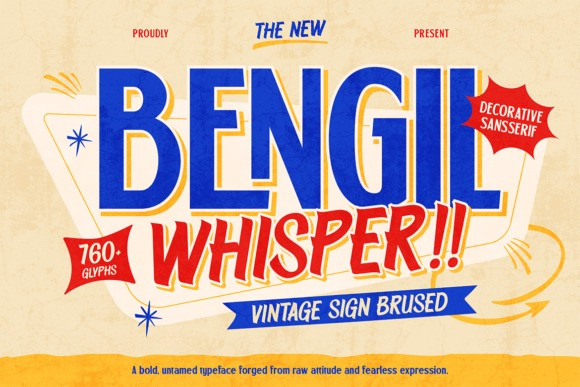 Bengil Whisper Font - Free Font