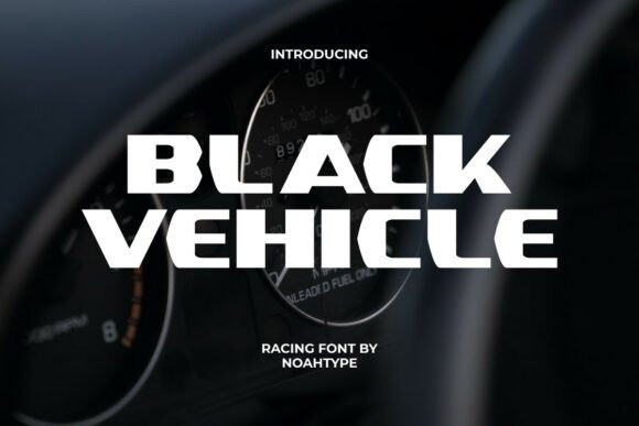 Black Vehicle Font - Free Font
