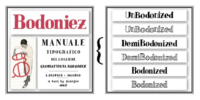 Bodoniez Font - Free Font