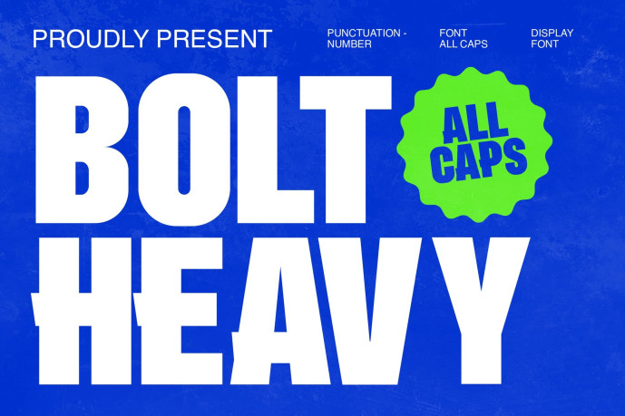 Bolt Heavy Font - Free Font