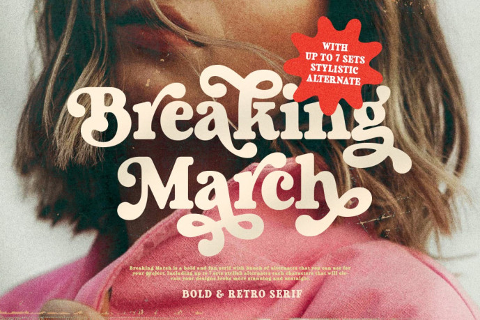 Breaking March Font - Free Font