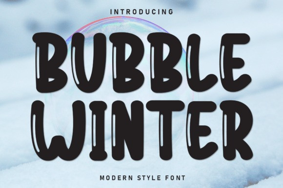 Bubble Winter Font - Free Font