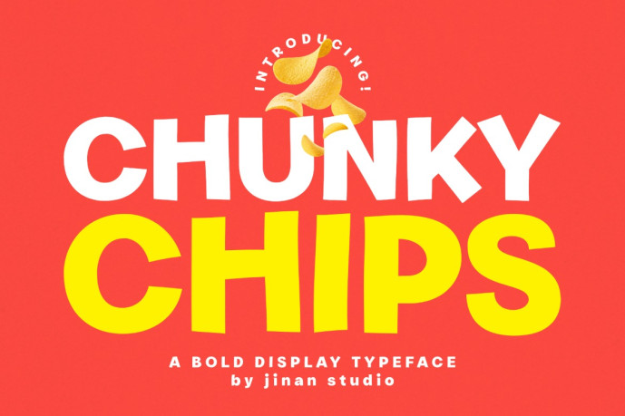 Chunky Chips - A Bold Display Font - Free Font