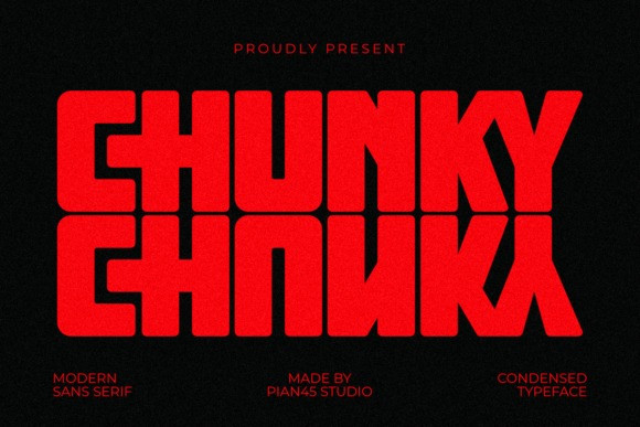 Chunky Sans Serif Font - Free Font