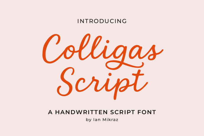 Colligas Script – Elegant Handwritten Font - Free Font