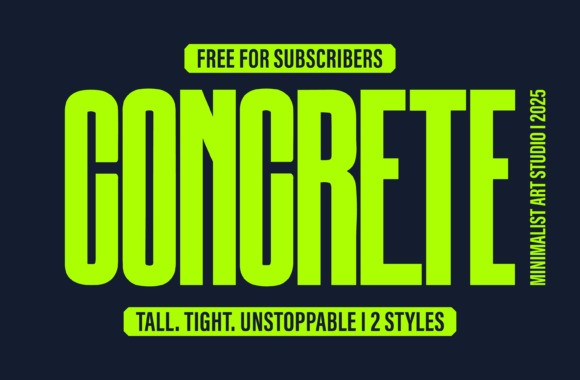 Concrete Font - Free Font
