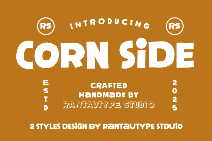Corn Side Display Font - Free Font