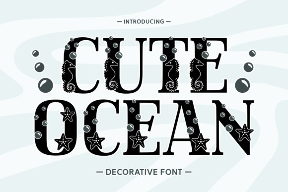 Cute Ocean Font - Free Font