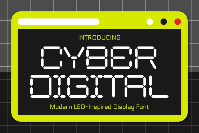 Cyber Digital Font - Free Font