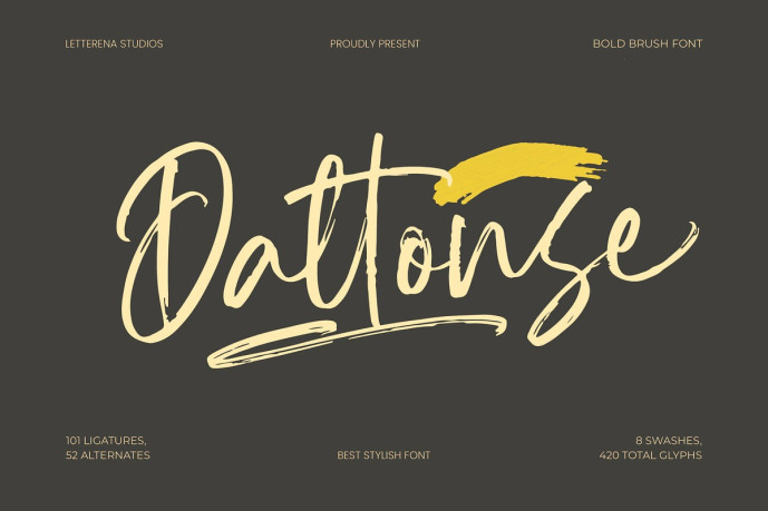 Daltonse Brush Font - Free Font