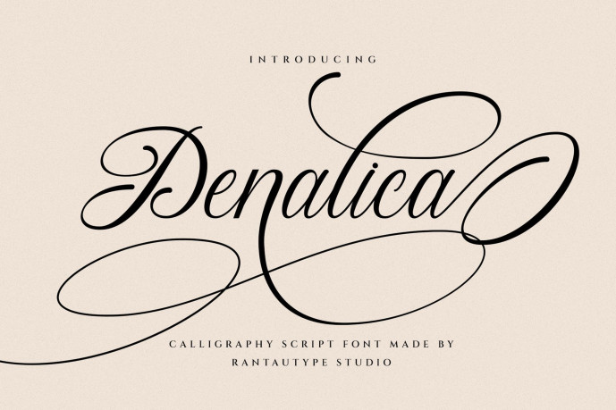 Denalica Calligraphy Script Font - Free Font