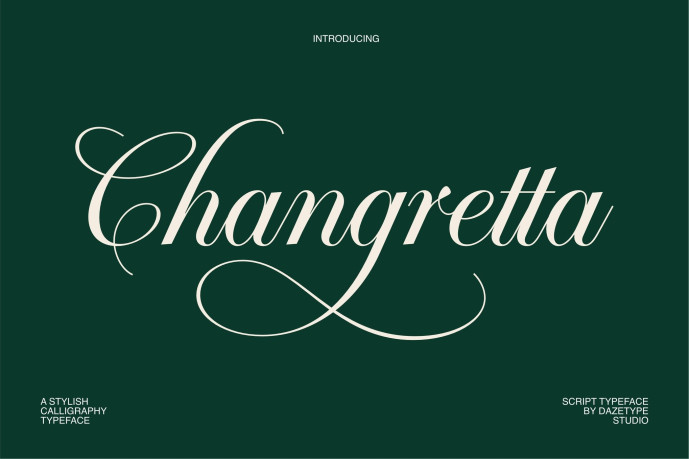 DTS Changretta Font - Free Font