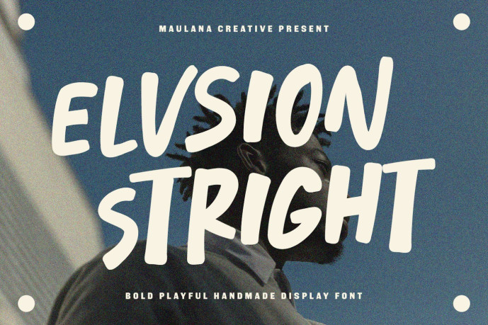 Elvsion Stright Script Font - Free Font
