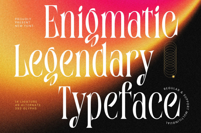 Enigmatic Legendary Font - Free Font
