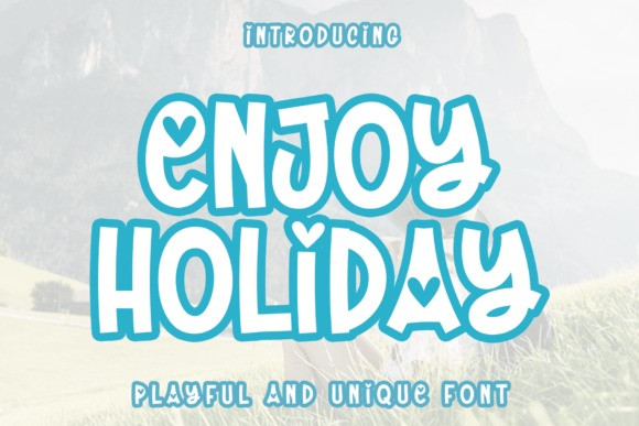 Enjoy Holiday Font - Free Font