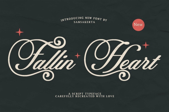Fallin Hearth Font - Free Font