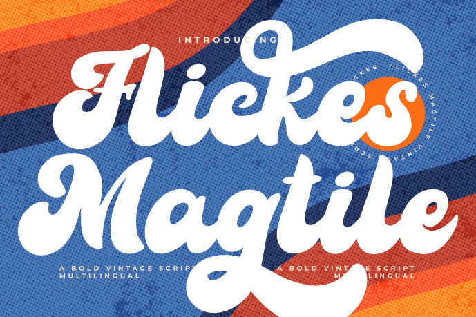 Flickes Magtile Script Font - Free Font