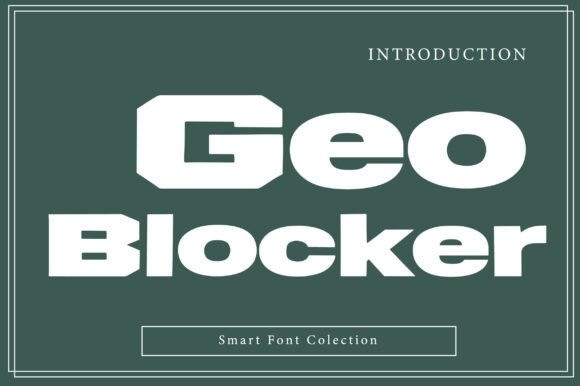 Geo Blocker Font - Free Font