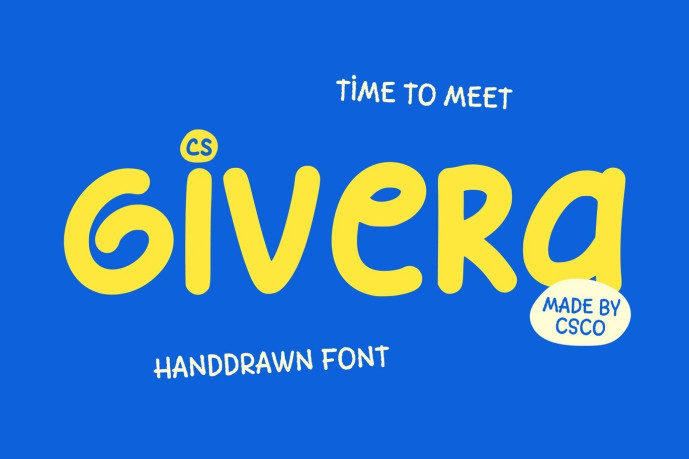 Givera Script Font - Free Font