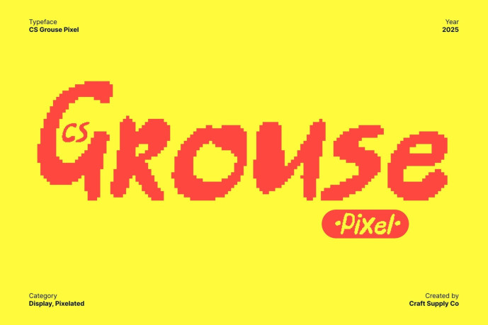 Grouse Pixel Font - Free Font