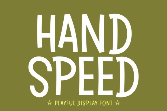 Hand Speed Font - Free Font