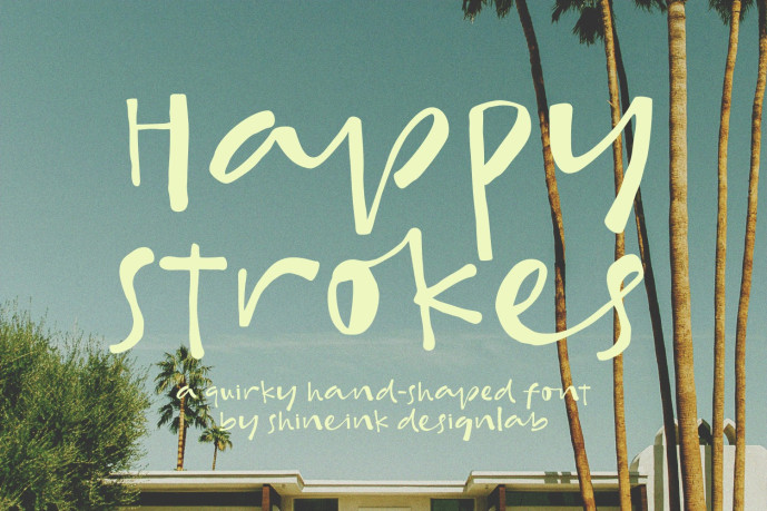 Happy Strokes Font - Free Font