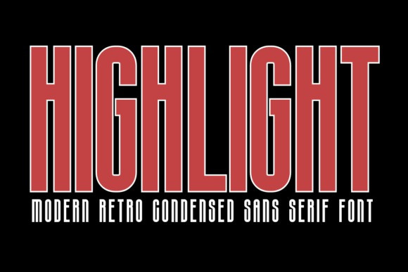 Highlight Sans Serif Font - Free Font