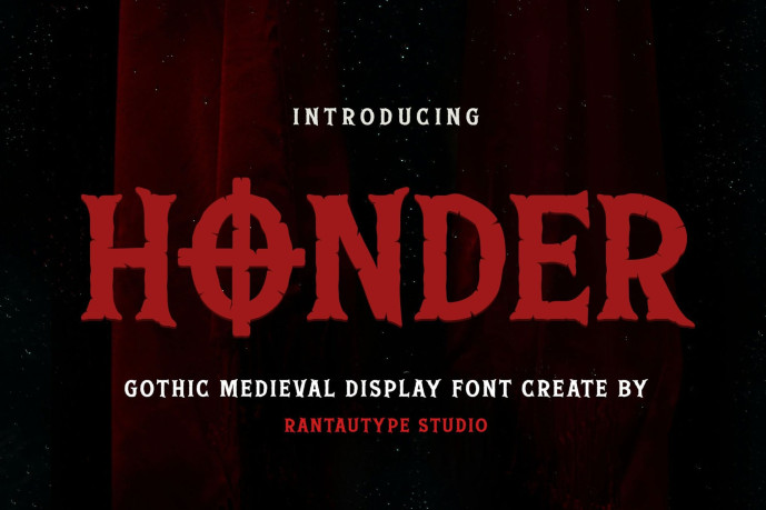 Honder Gothic Medieval Display Font - Free Font