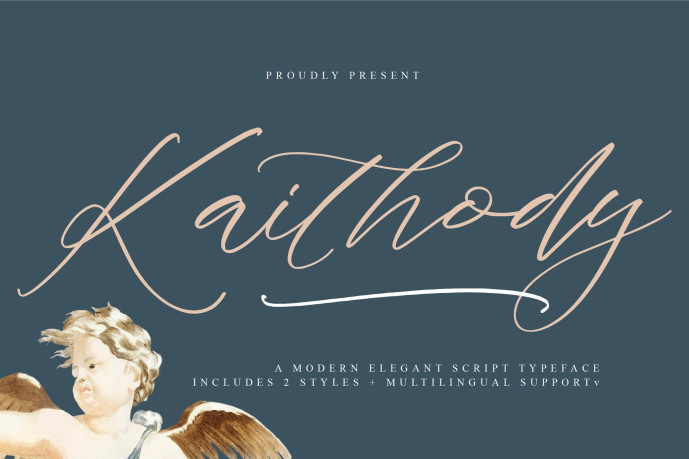 Kaithody Modern Elegant Script Font - Free Font