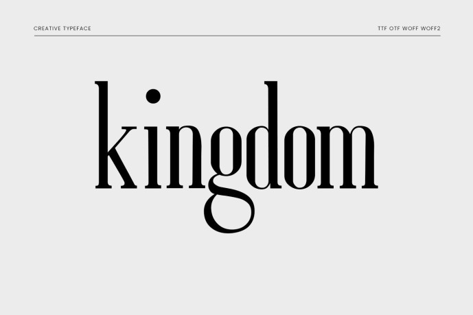 Kingdom Typeface - Free Font