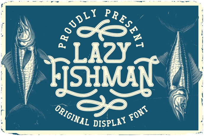 Lazy Fishman Retro Display Font - Free Font