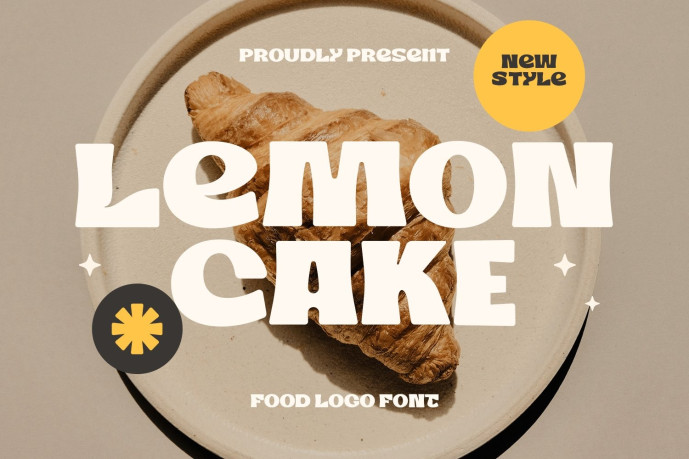 Lemon Cake - Food Font - Free Font