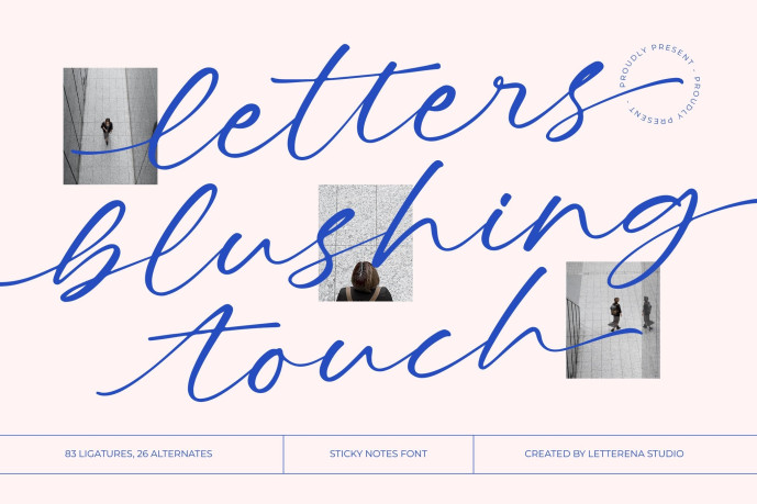 Letters Blushing Touch Font - Free Font